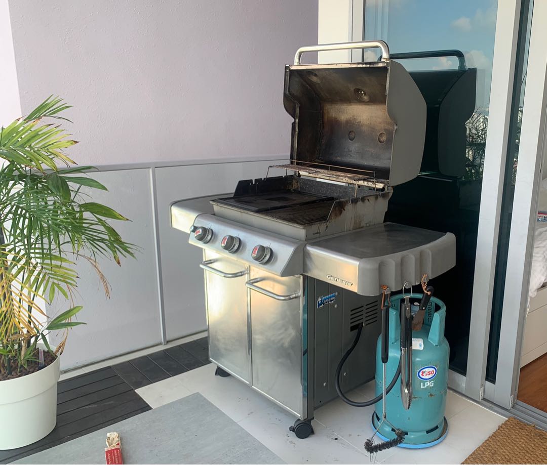 Weber Genesis BBQ, Furniture & Home Living, Outdoor Furniture on Carousell