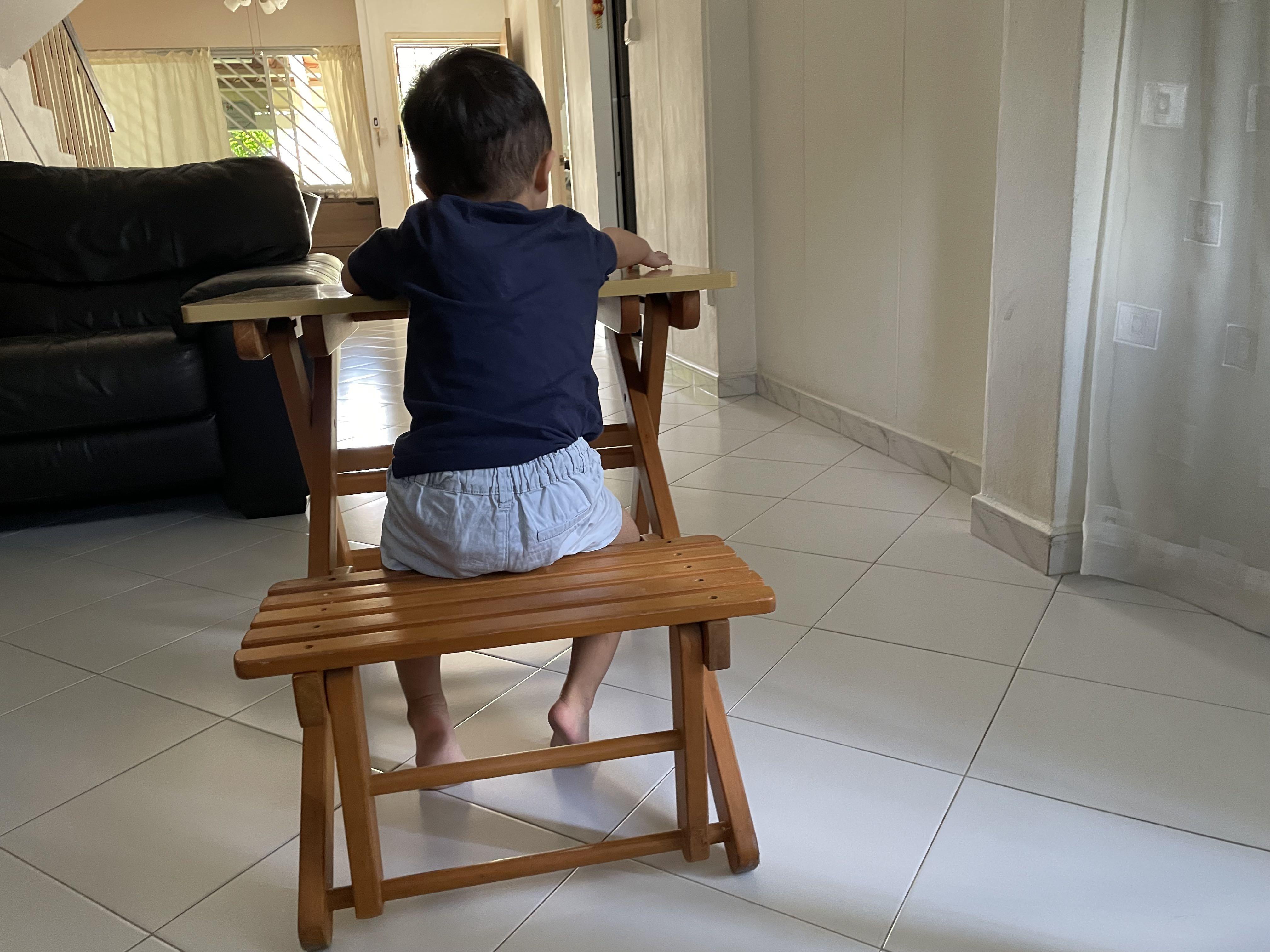 Wooden Foldable Kids ABC Table, Babies & Kids, Baby Nursery & Kids ...