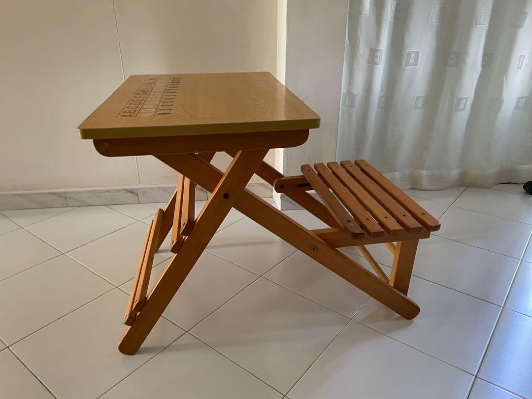 Wooden Foldable Kids ABC Table, Babies & Kids, Baby Nursery & Kids ...