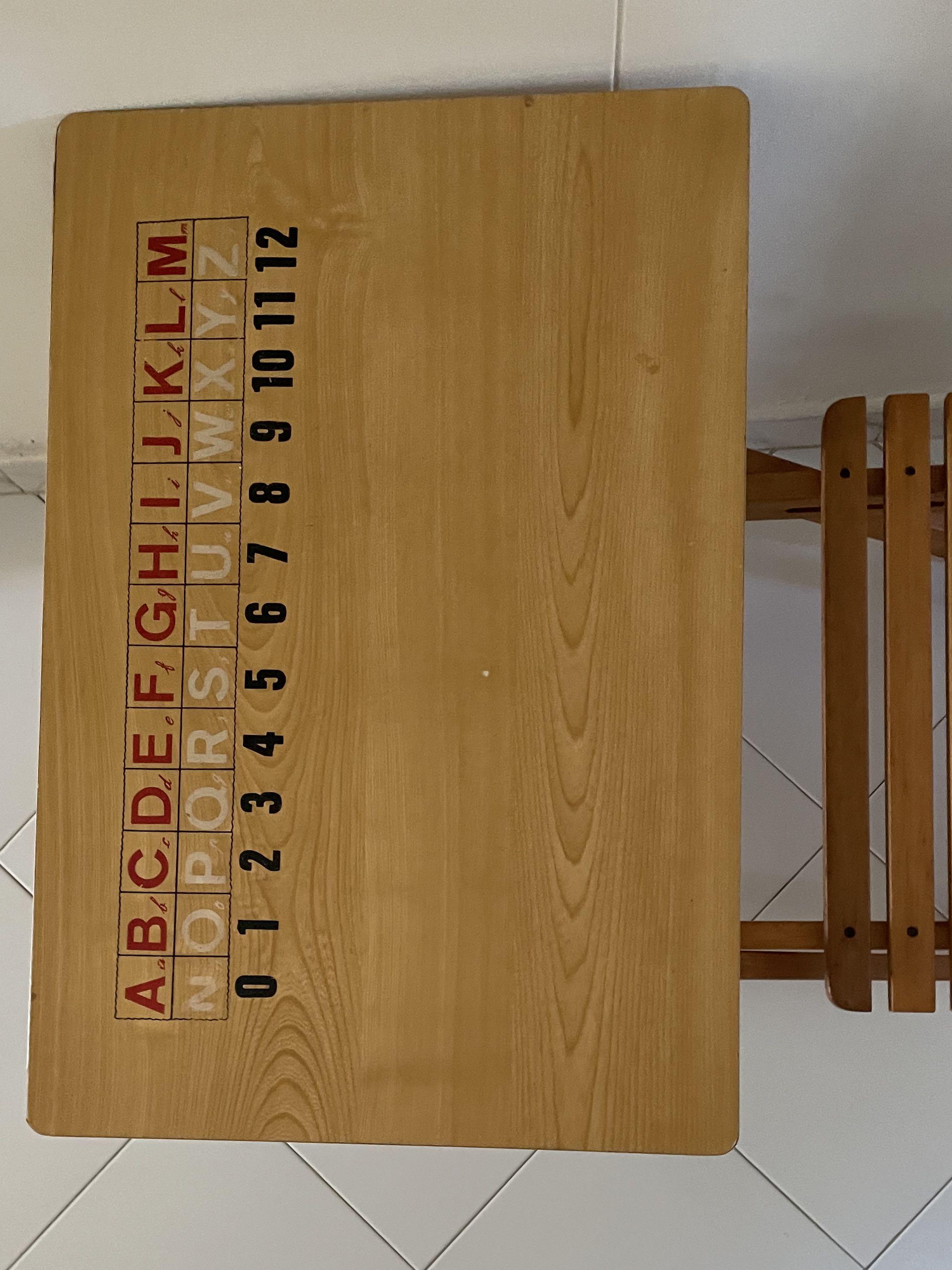 Wooden Foldable Kids ABC Table, Babies & Kids, Baby Nursery & Kids ...