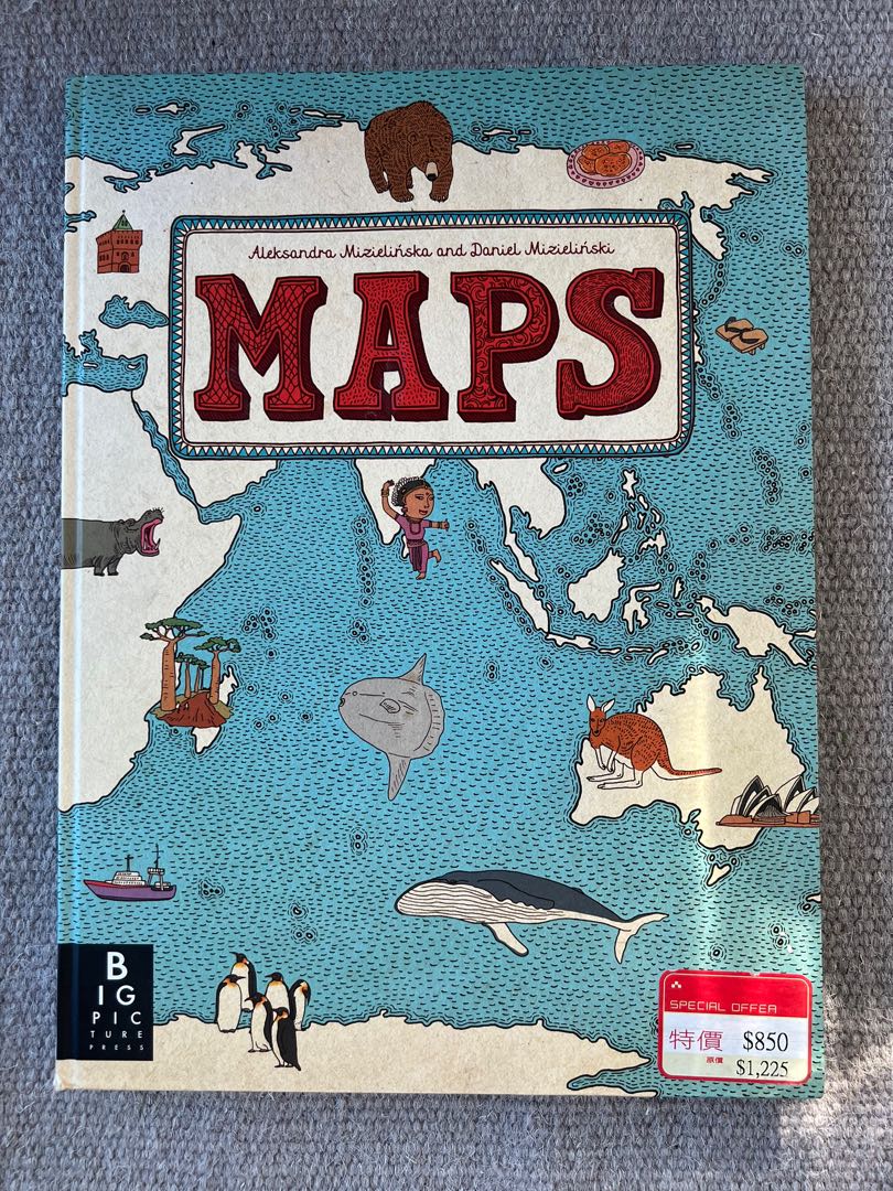 World Maps (Hardcover), Hobbies & Toys, Books & Magazines, Children's ...