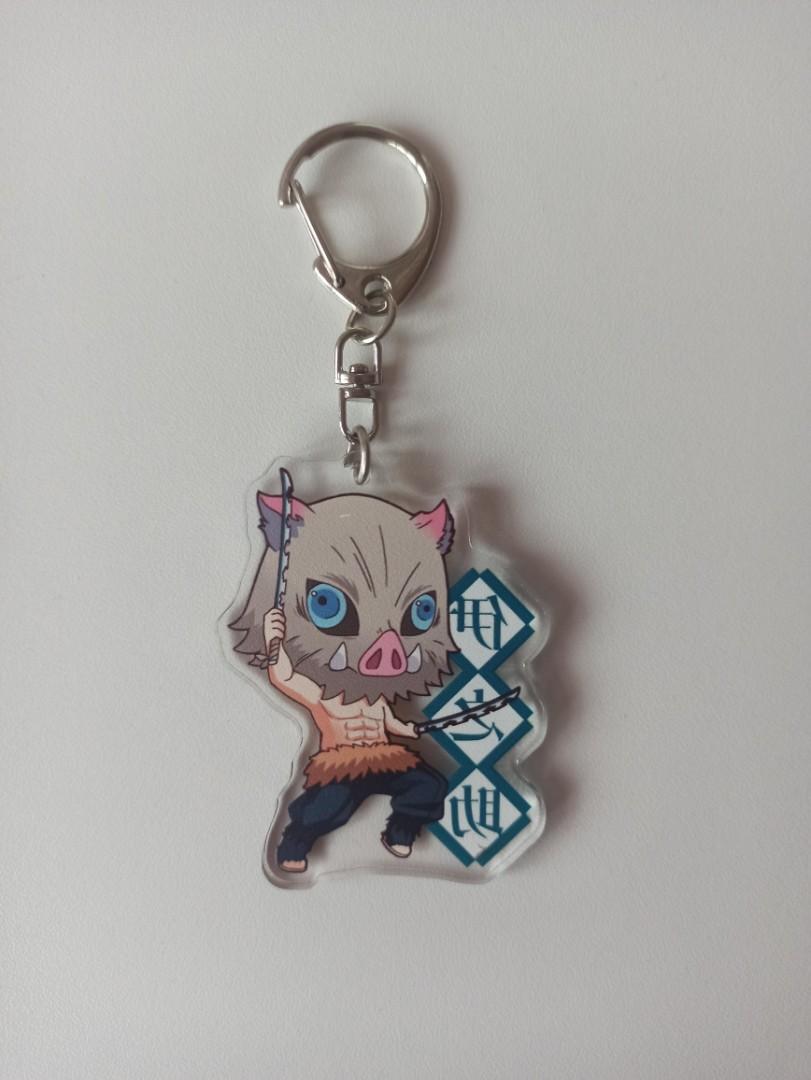 [wts] inosuke acrylic keychain demon slayer kimetsu no yaiba, Hobbies ...