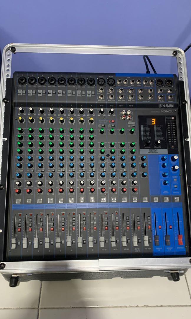 Yamaha MG16XU/MG16 with hard cover and rack, Audio, Other Audio ...