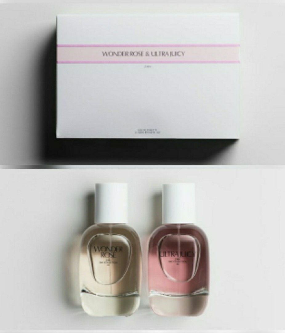 ZARA Perfume Duo ' Wonder Rose + Ultra Juicy., Beauty & Personal Care ...
