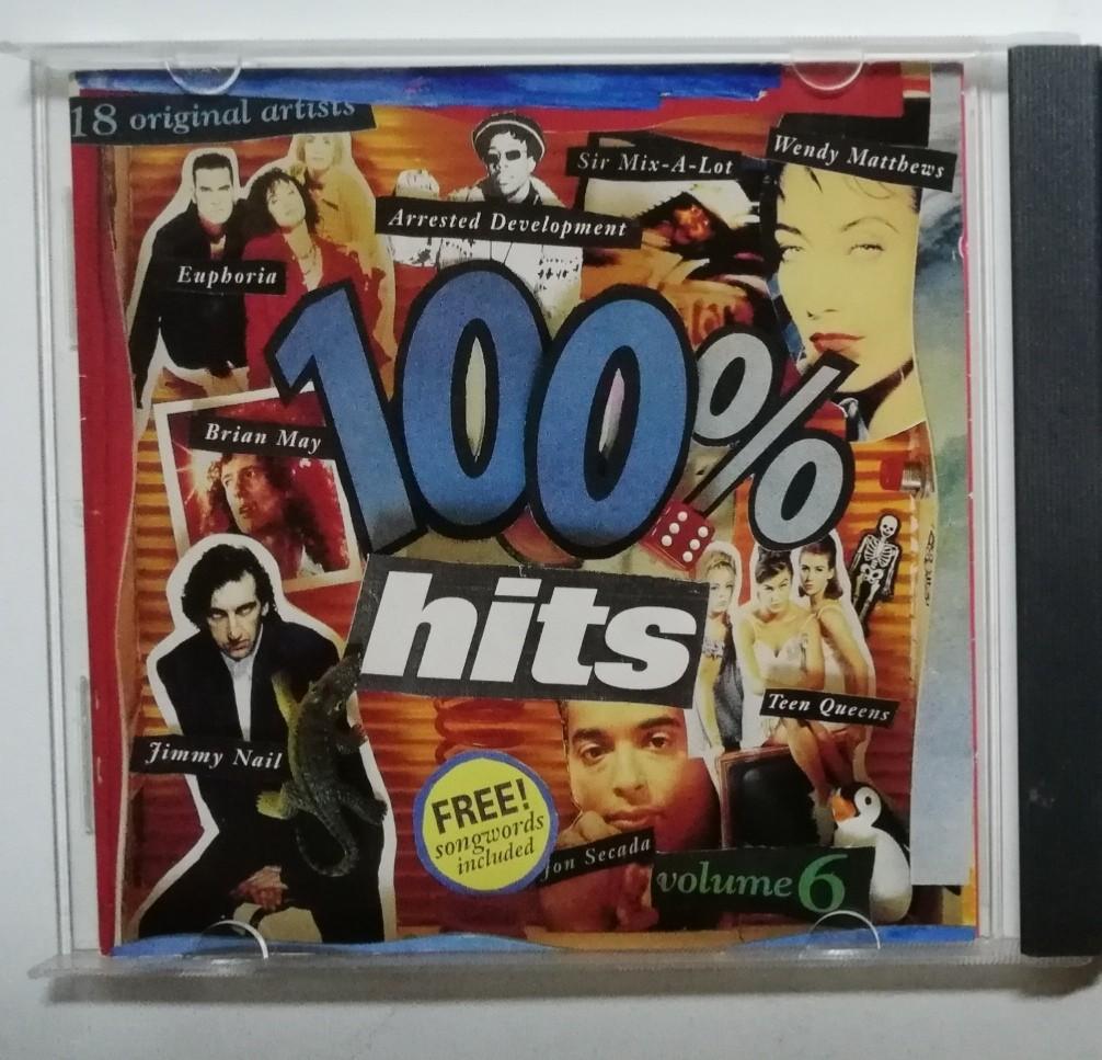 100% Hit Volume 6 EMI CD Roxette Utah Saints Jimmy NailBrian May Ugly ...
