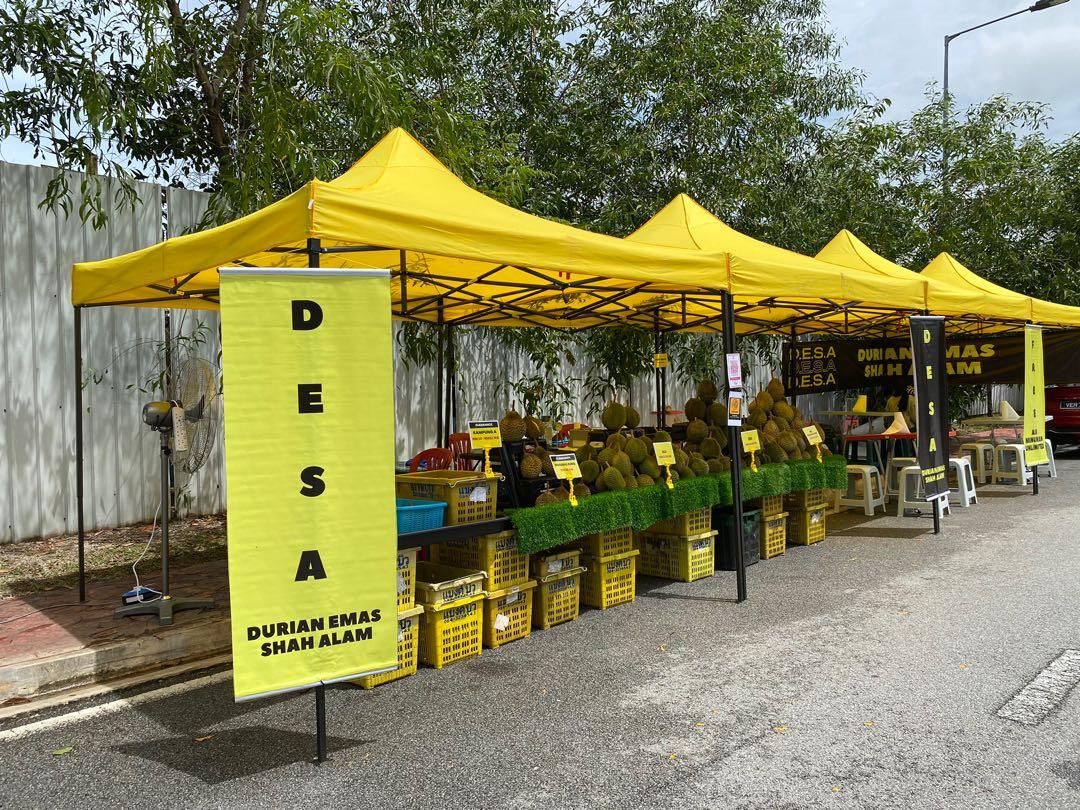 10ft x 10ft Yellow Night Market Canopy, Furniture & Home Living ...