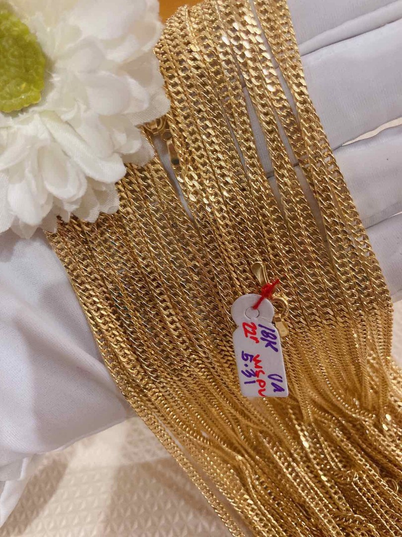 22" Cadena Chain 18k gold, Women's Fashion, Jewelry & Organizers ...