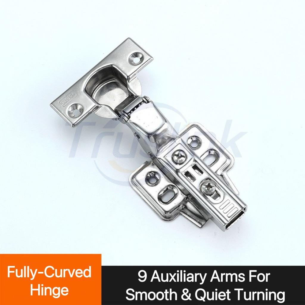 2PCs High Quality 304 Stainless Steel Waterproofed Door Hinge Kitchen ...