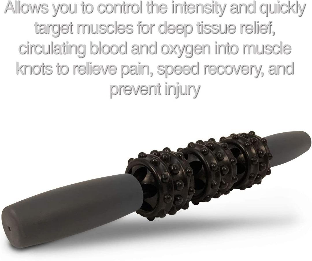 5 in 1 Foam Roller Set Includes Hollow Core Massage Roller with End ...