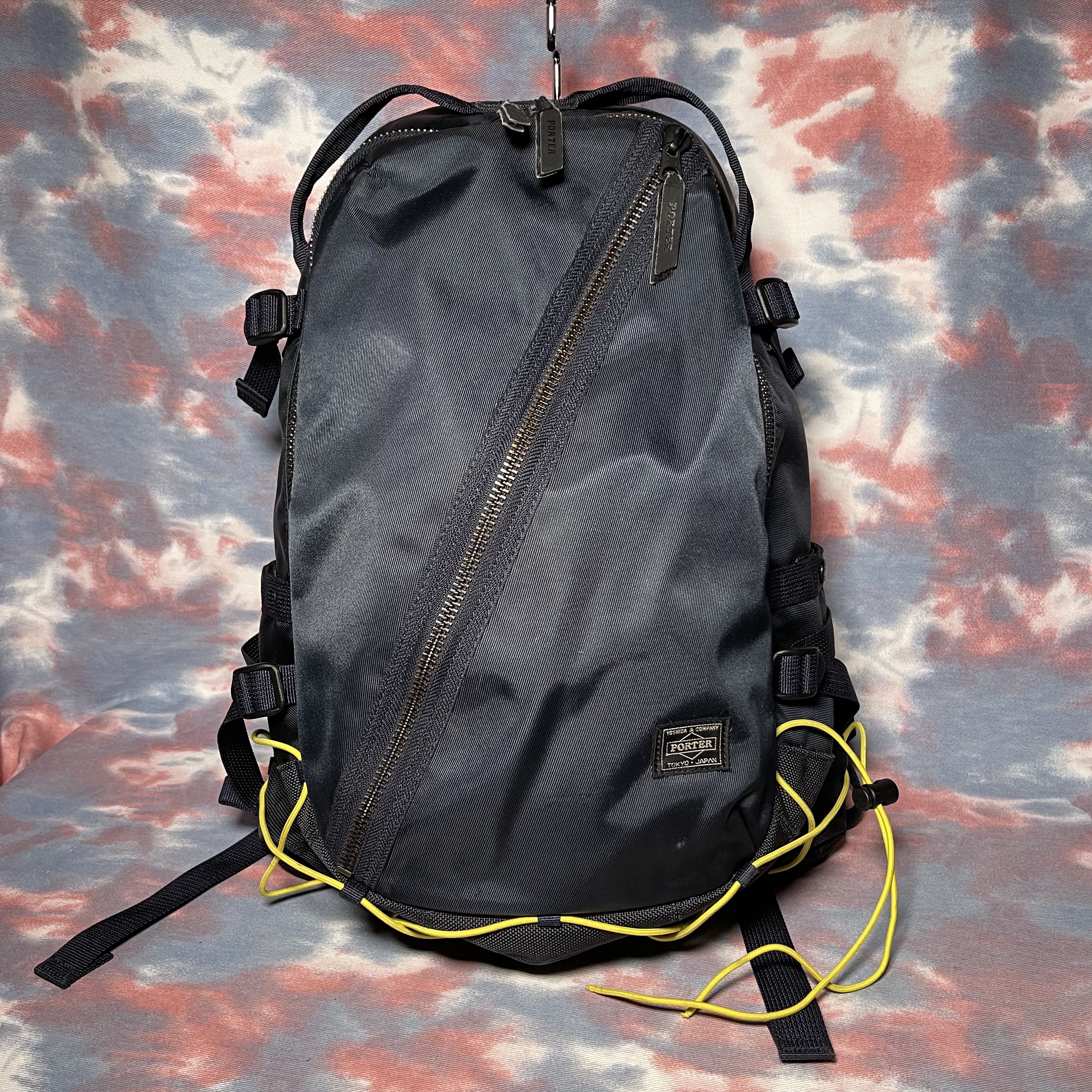 85% new Porter Things Backpack Navy 深藍色拉鏈有電腦格背囊 背包 書包 kura chika, 男裝, 袋, 背包 - Carousell