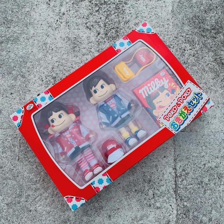 不二家 ペコちゃん PEKO & POKO おきがえセット 換裝組 ｜不二家牛奶妹 / 牛奶妹 / peko chan / peko醬 / ペコちゃん, 興趣及遊戲, 玩具與遊戲在旋轉拍賣