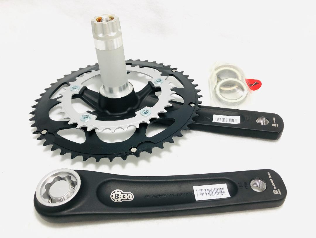 全新 FSA OMEGA CK-4000ST BB30 噴砂黑 公路車一體式牙盤/大盤組 / 齒盤 - 微瑕, 體育器材, 自行車及配件, 單車在旋轉拍賣