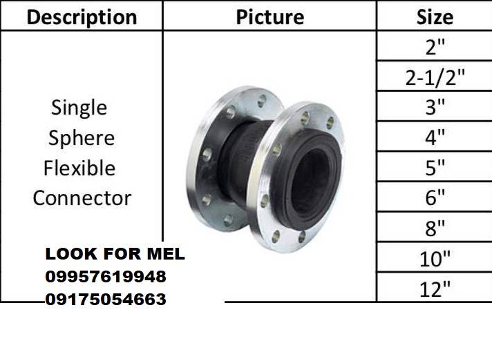 " SINGLE SPHERE FLEXIBLE CONNECTOR ", Commercial & Industrial ...