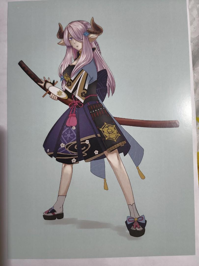 A5 size print of Narmaya from Granblue Fantasy dressed as Kamisato ...