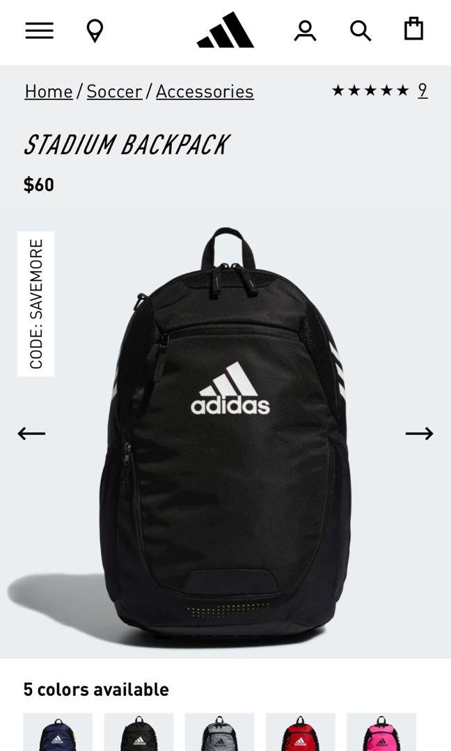 Adidas Stadium II backpack black, Men's Fashion, Bags, Backpacks on ...