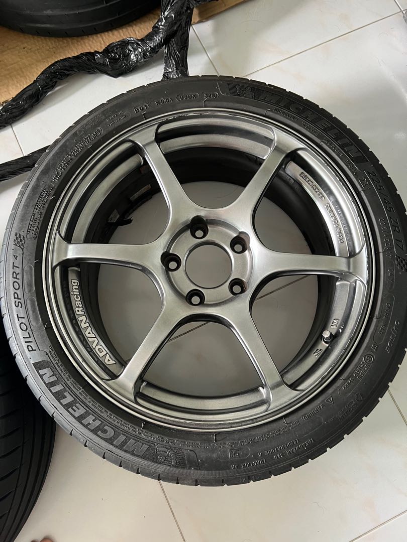 Advan Racing RG3 ORIGINAL!, Car Accessories, Tyres & Rims on Carousell