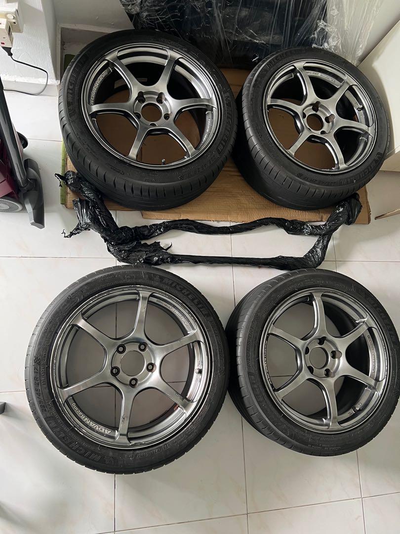 Advan Racing RG3 ORIGINAL!, Car Accessories, Tyres & Rims on Carousell