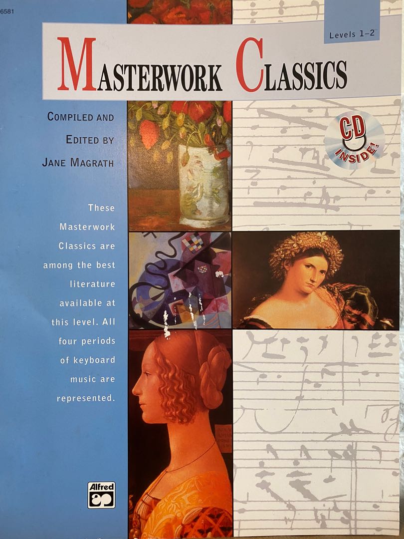 Alfred - Masterwork Classics - Level 1-2 (CD inside!), Hobbies & Toys, Books & Magazines ...