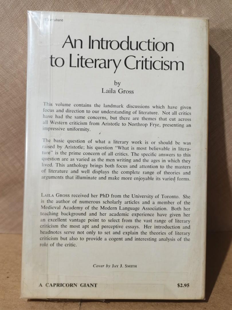 An Introduction to Literary Criticism: The Writings of Aristotle ...