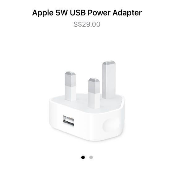 Authentic Apple 5w Power Adapter, Mobile Phones & Gadgets, Mobile ...