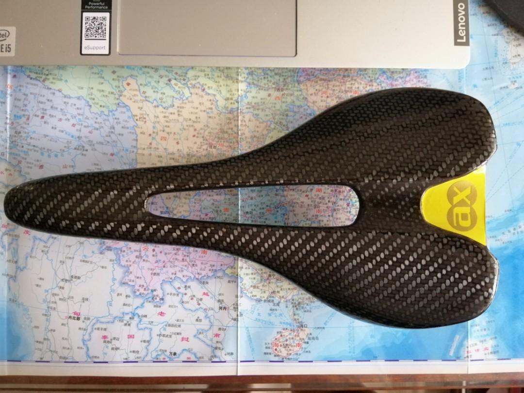 AX Lightness Carbon Fiber Saddle, Sports Equipment, Bicycles & Parts ...