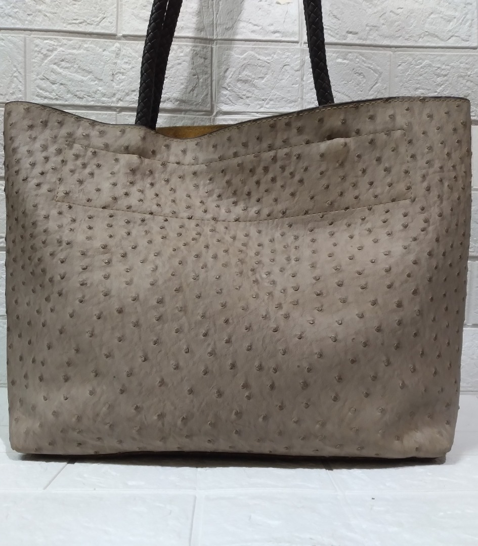 Bana Bana ostrich leather tote bag, Women's Fashion, Bags & Wallets ...