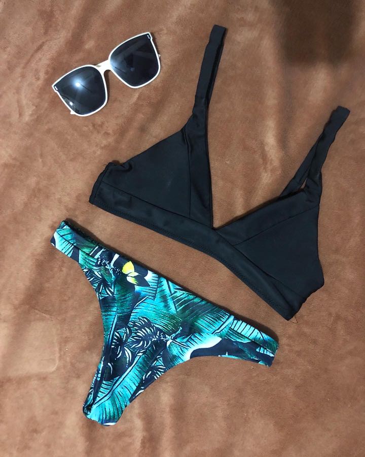 Black Bikini, Women's Fashion, Swimwear, Bikinis & Swimsuits on Carousell