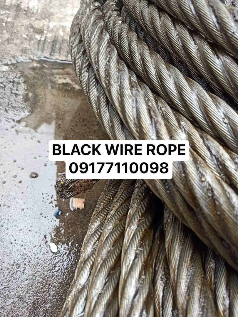 Black Wire Rope, Commercial & Industrial, Construction & Building ...