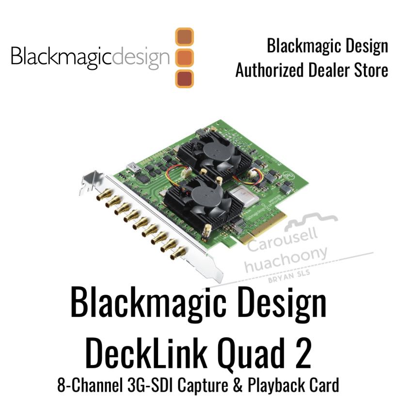 Blackmagic Design DeckLink Quad 2 8-Channel 3G-SDI Capture & Playback Card (NEW), Computers ...