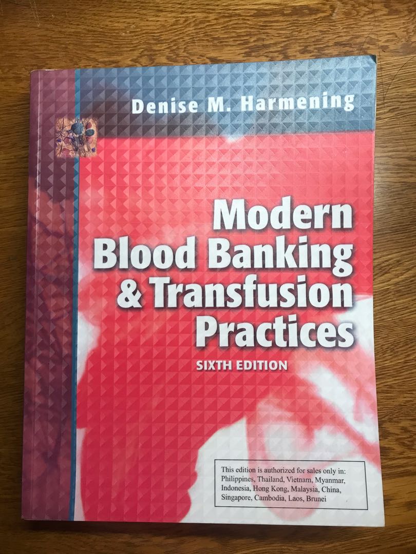 Blood Bank- Harmening, Hobbies & Toys, Books & Magazines, Textbooks on ...