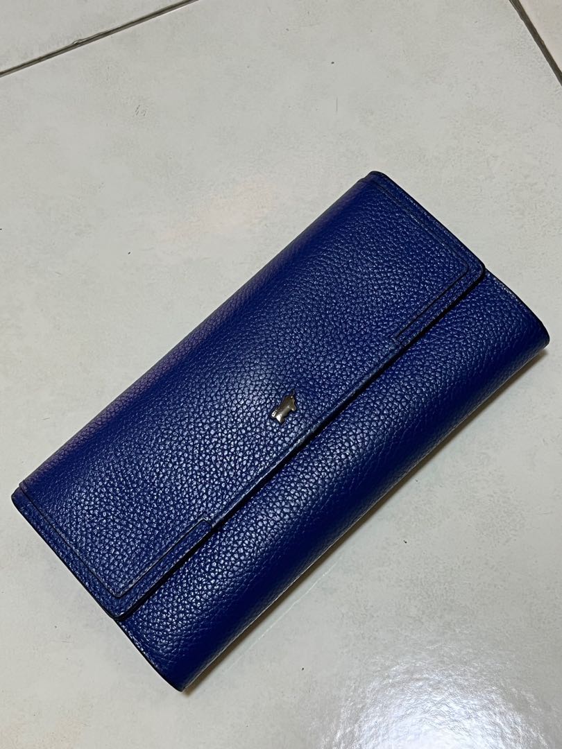 Braun buffet long blue leather wallet, Women's Fashion, Bags & Wallets ...