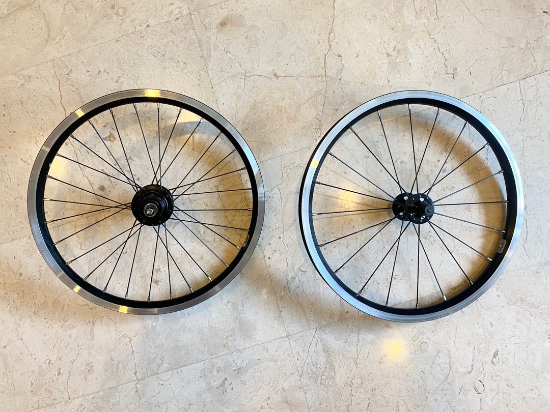 Brompton P Line 2022 Stock Wheelset +Free Inner Tubing, Sports ...