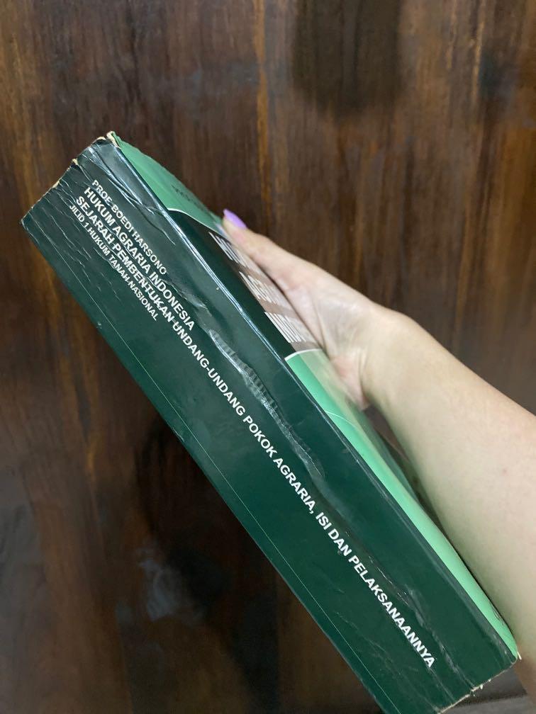 Buku Hukum Agraria Indonesia oleh Prof. Boedi Harsono, Buku & Alat ...