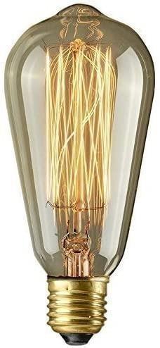 ⭐[C6307] ⭐ Edison Bulb, Long Life Marconi Squirrel Cage Filament Bulb ...