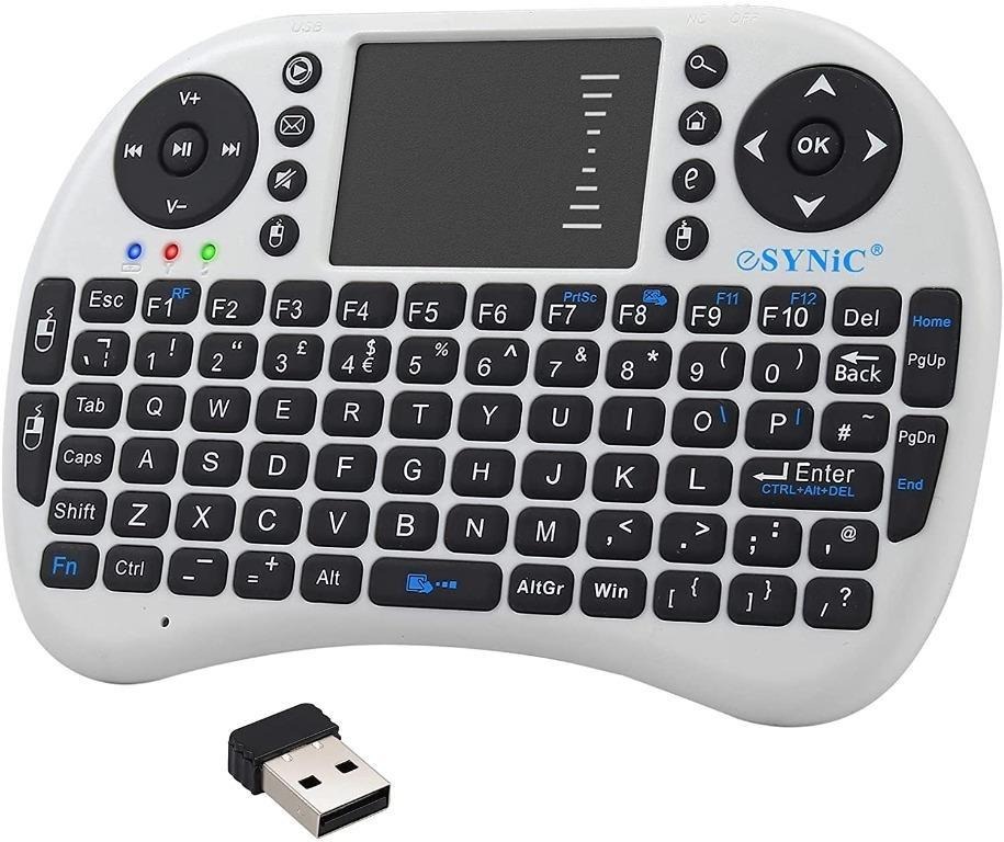 ⭐[c6401] ⭐esynic Mini Wireless Keyboard 2 4g Mini Wireless Xbmc Keyboard Touchpad Mouse Combo