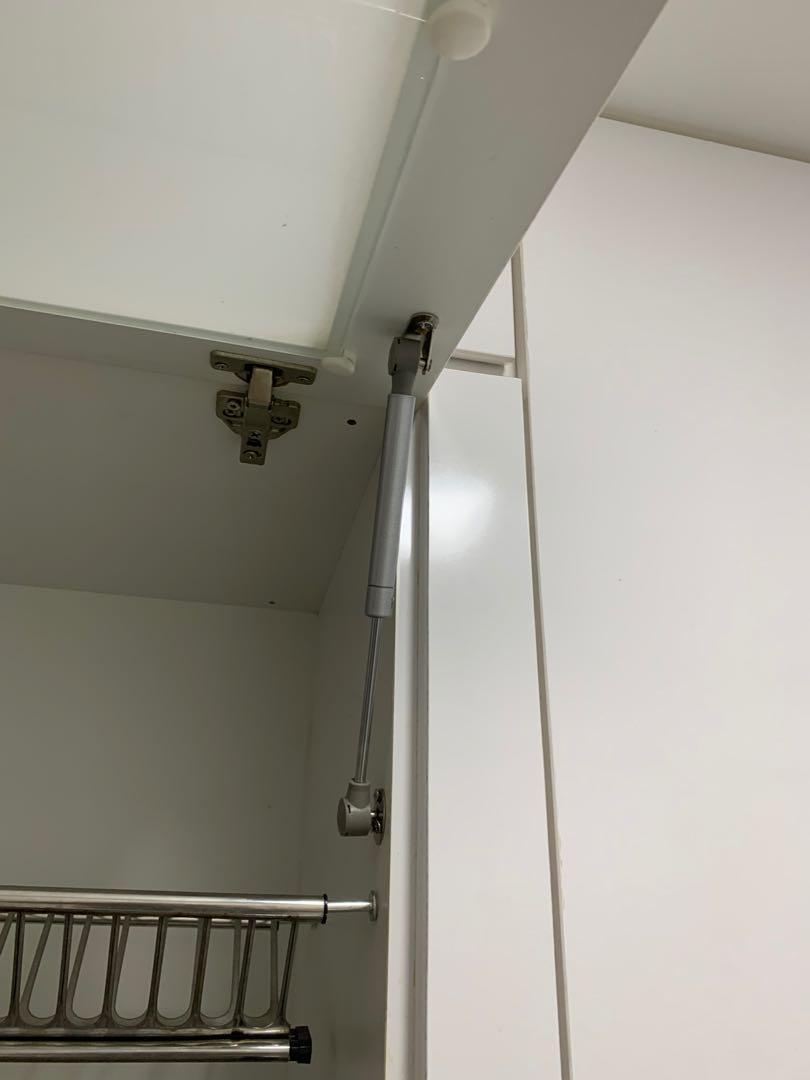 Cabinet door hinges, gas spring, push spring replacement, Furniture ...