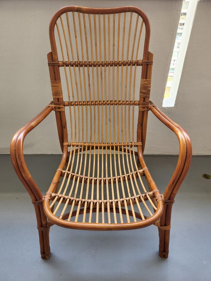 Cane arm rest chair, Furniture & Home Living, Furniture, Chairs on ...