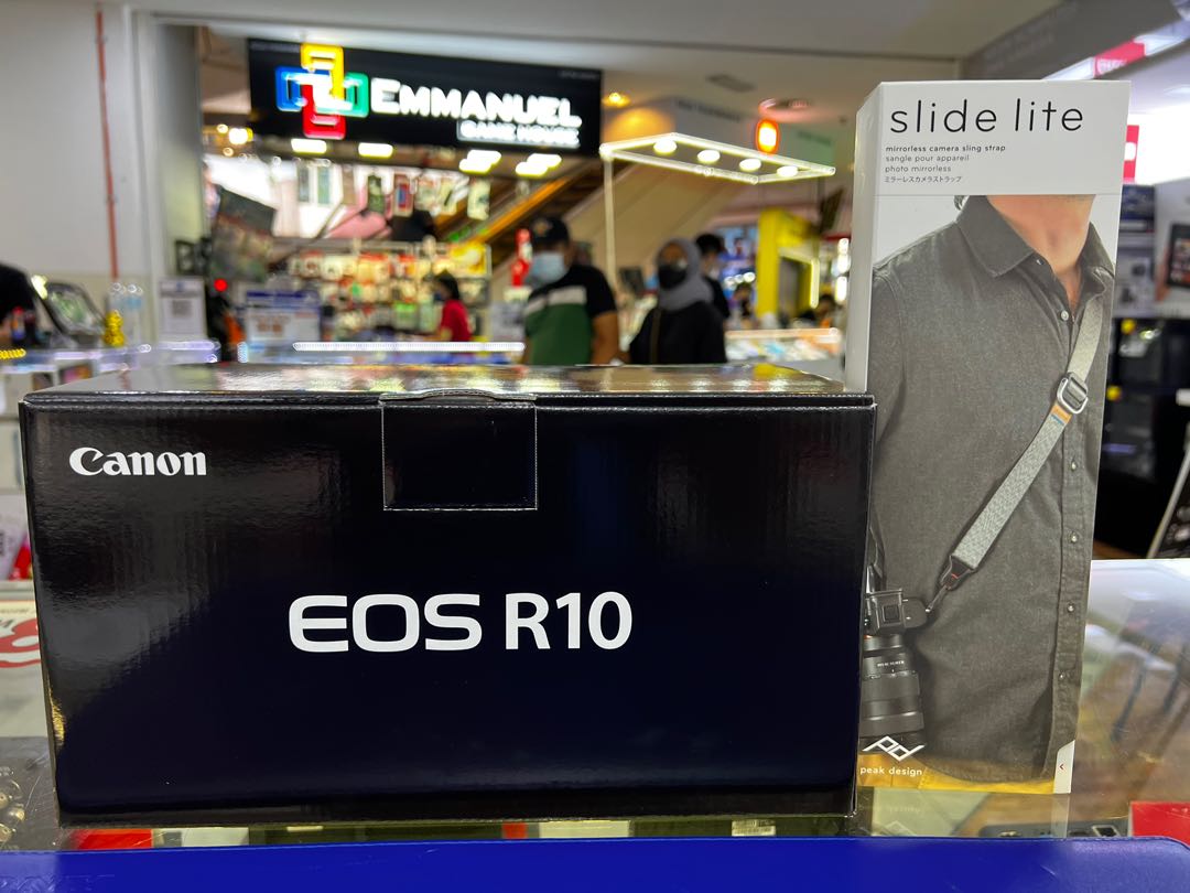 Canon EOS R10 body + peak design, Photography, Cameras on Carousell