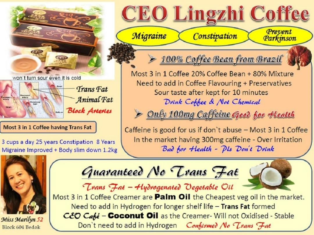 CEO Ling Zhi Healthy Coffee with 100% pure coffee beans. Price ...