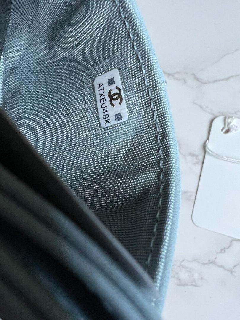Chanel 22b 19 Light Blue Card Case with Mixed Hardware, Women's Fashion ...