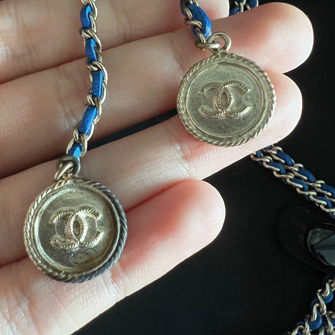 Chanel - chocker - gold blue, Women's Fashion, Jewelry & Organisers ...