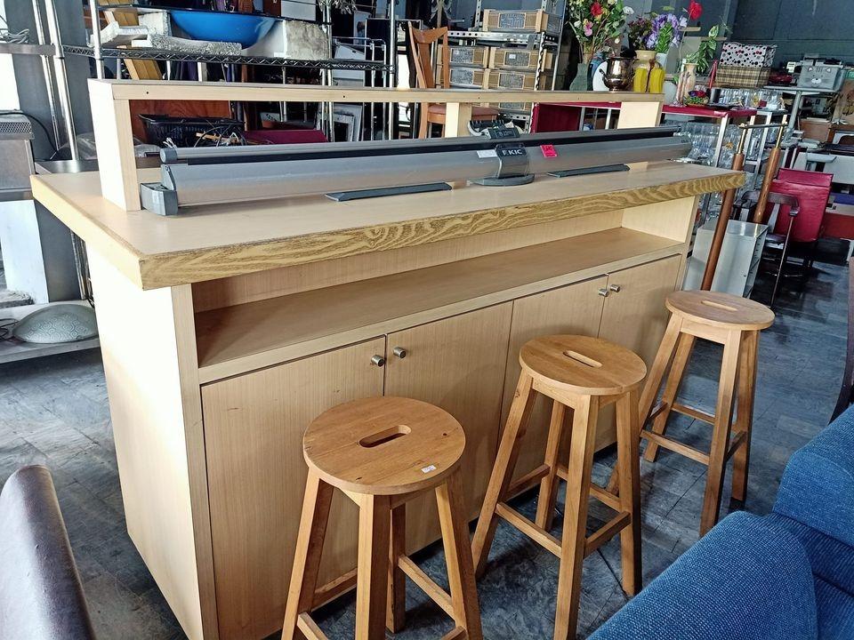 Counter Table w/Storage Cabinet, Furniture & Home Living, Furniture ...