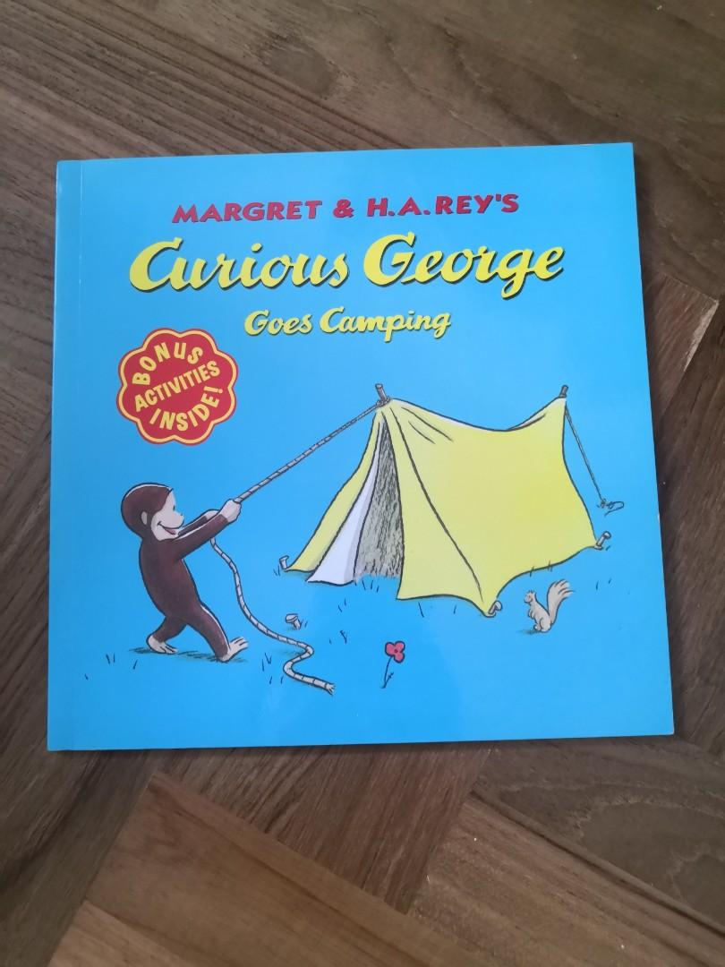 Curious George Goes Camping Children's Book, Hobbies & Toys, Books ...
