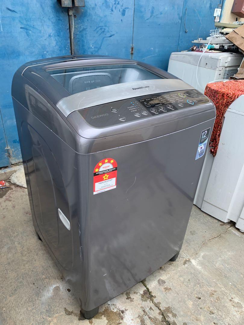 daewoo inverter 16kg washing machine, TV & Home Appliances, Washing ...