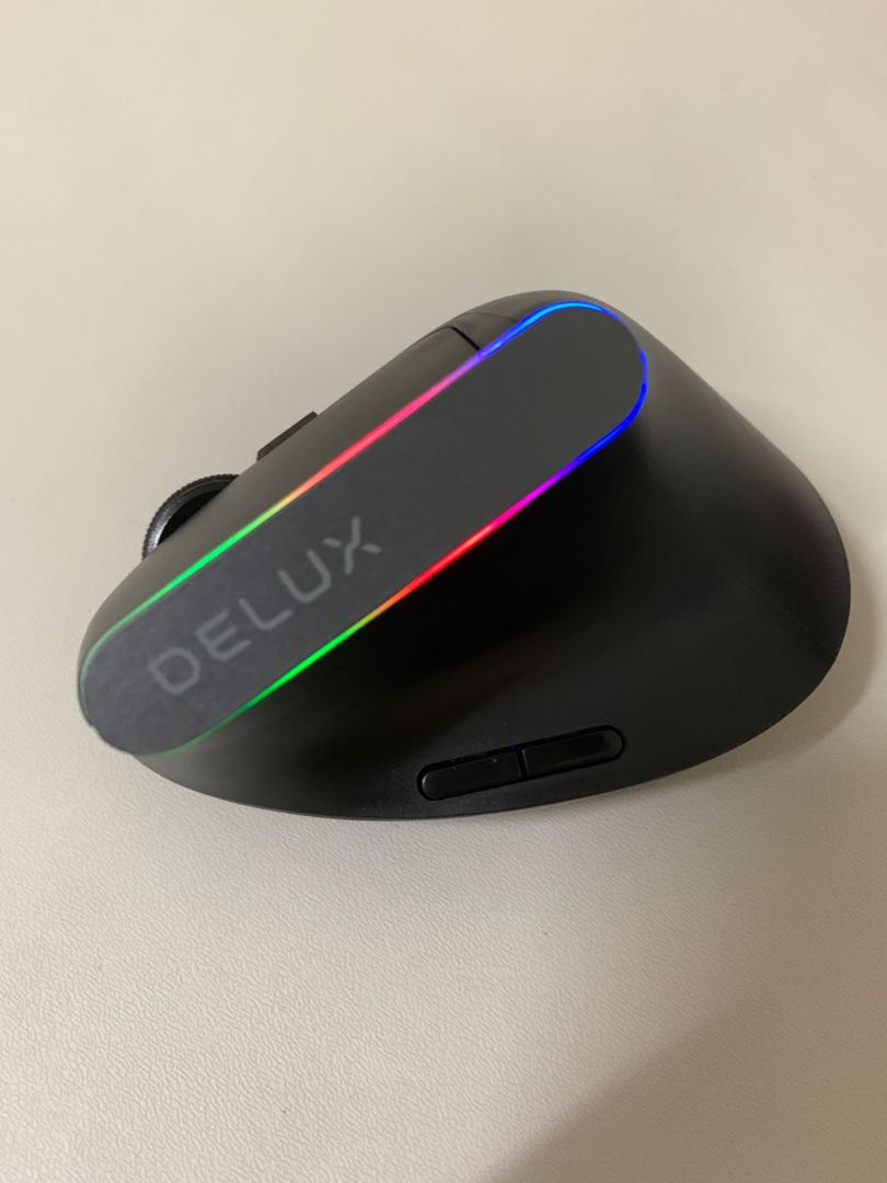Delux Wireless Mouse M618C Ergonomic Vertical Mouse USB Optical ...