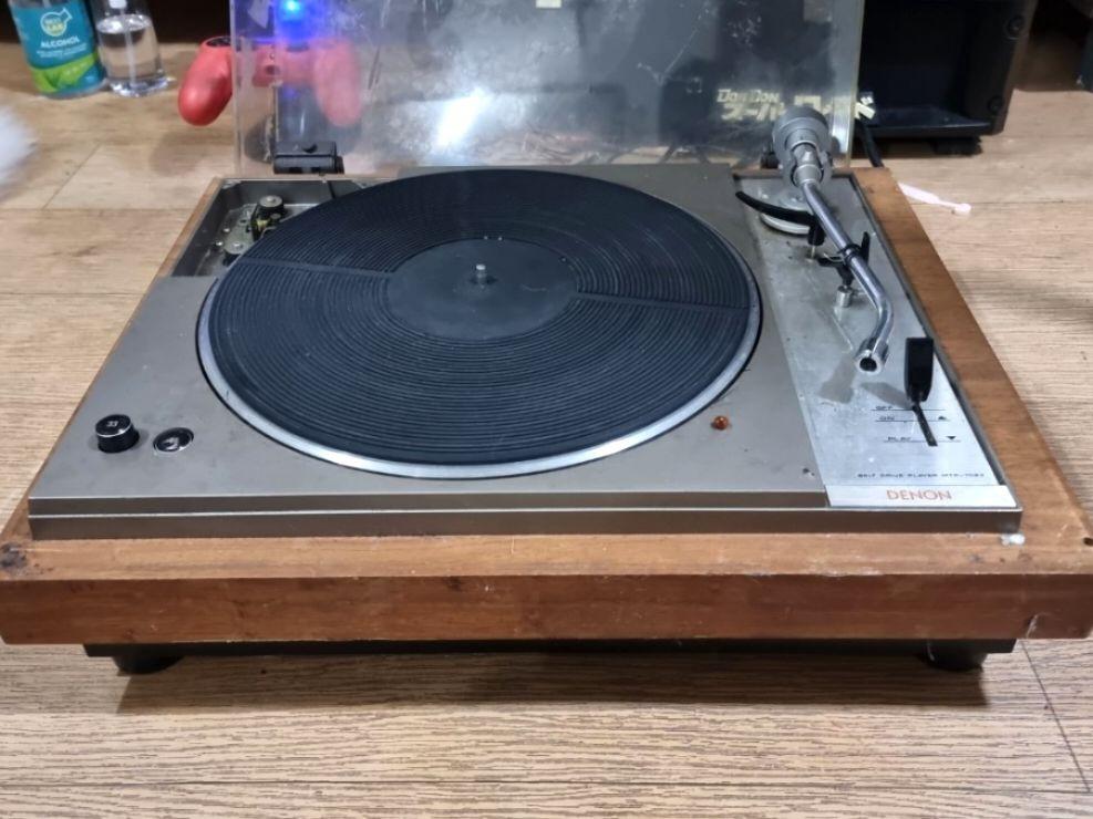 VINTAGE TURNTABLE PLAKA DENON BELT DRIVE PLAYER MTP-702Z no power ...