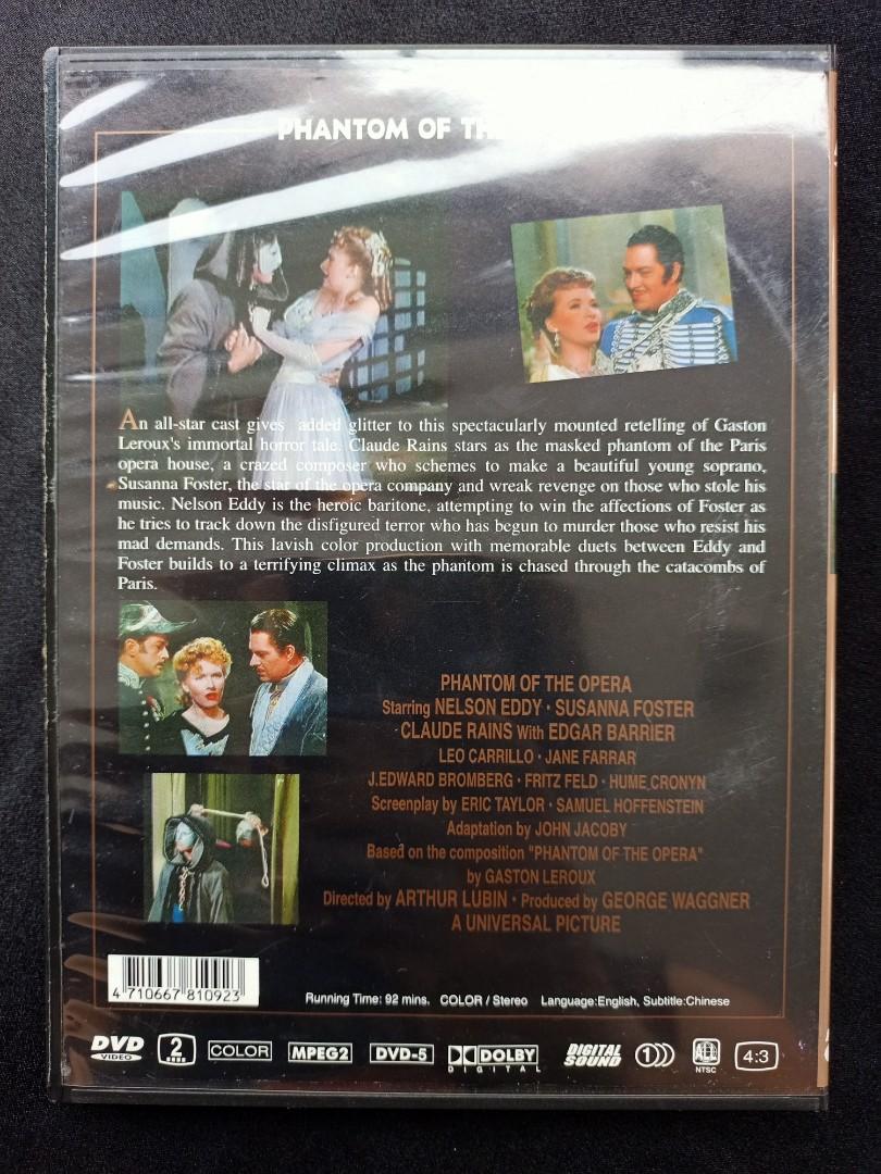 DVD Phantom Of The Opera, Hobbies & Toys, Music & Media, CDs & DVDs on ...