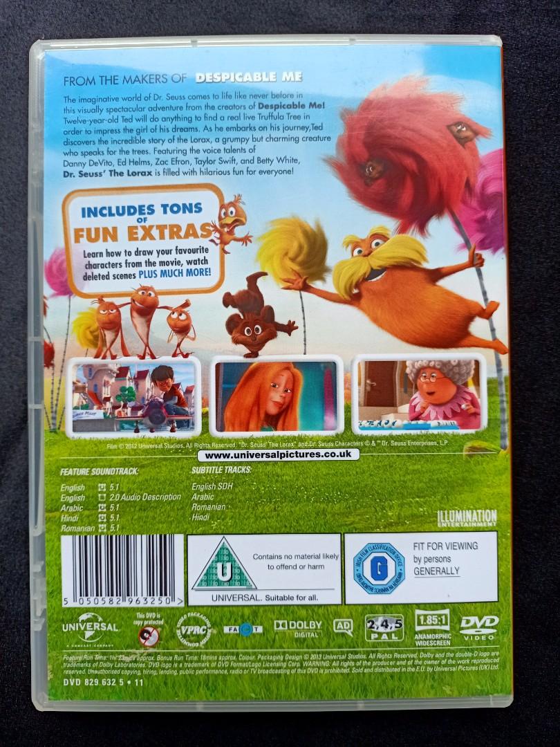 DVD The Lorax, Hobbies & Toys, Music & Media, CDs & DVDs on Carousell
