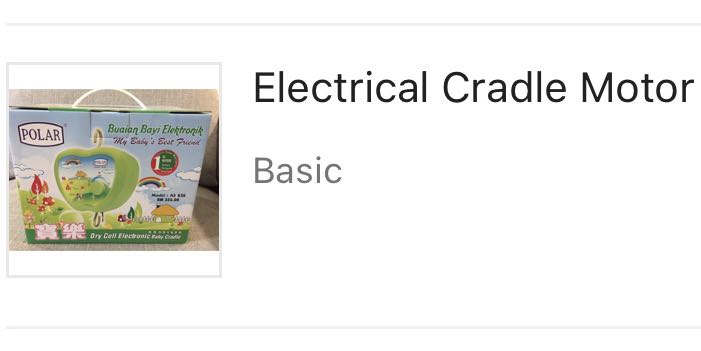 Electrical Cradle Motor, Babies & Kids, Baby Nursery & Kids Furniture ...