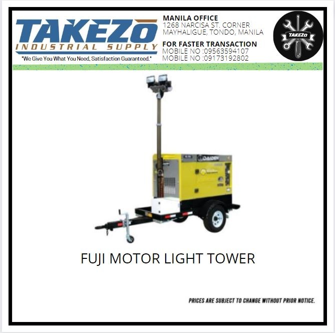 FUJI MOTOR LIGHT TOWER, Commercial & Industrial, Construction Tools ...